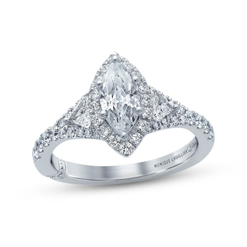 Monique Lhuillier Bliss Diamond Engagement Ring 1 1 2 Ct Tw Marquise